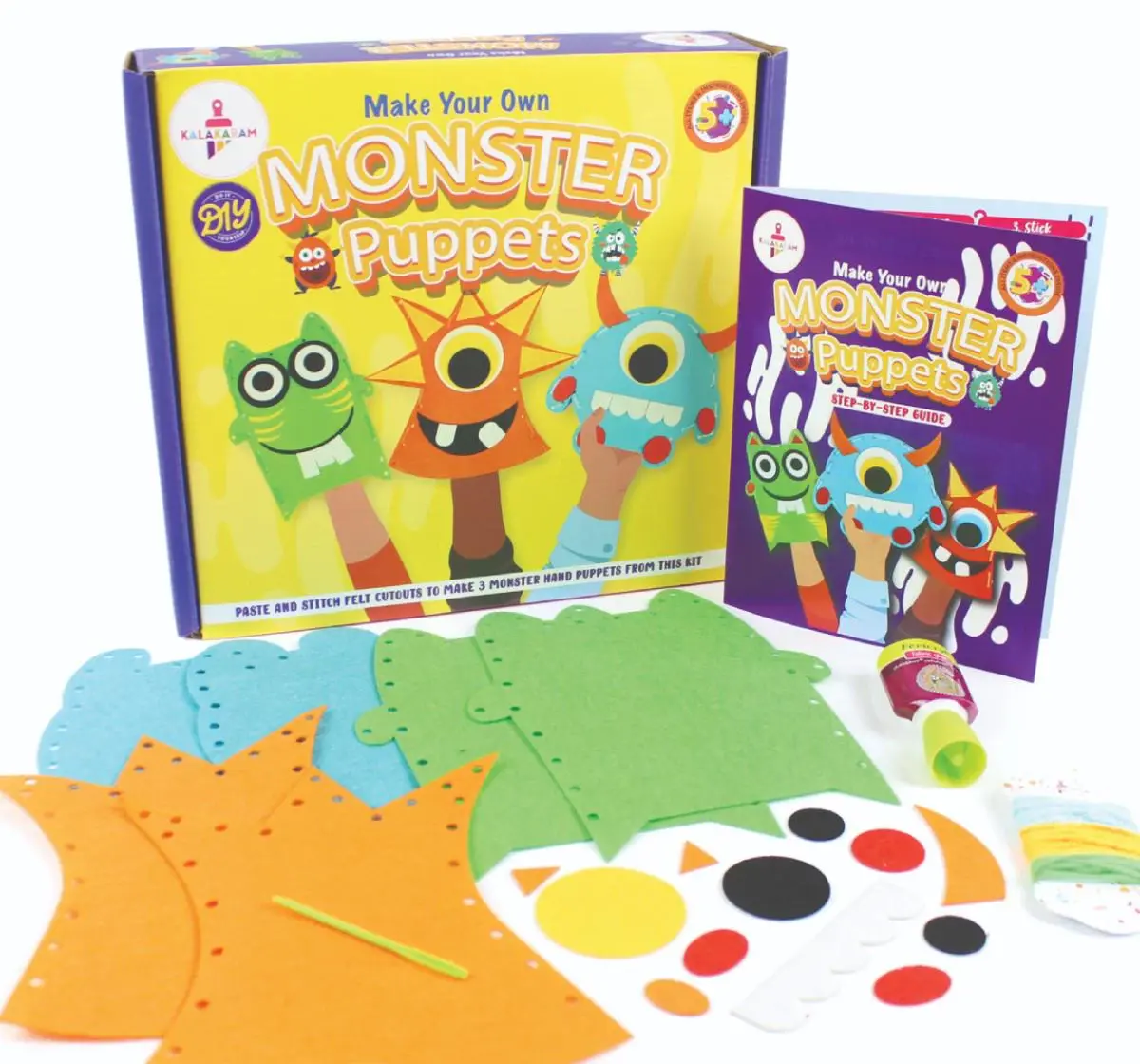 Buy Kalakaram Monster Puppets Making Kit, 5Y+ Online | Hamleys India