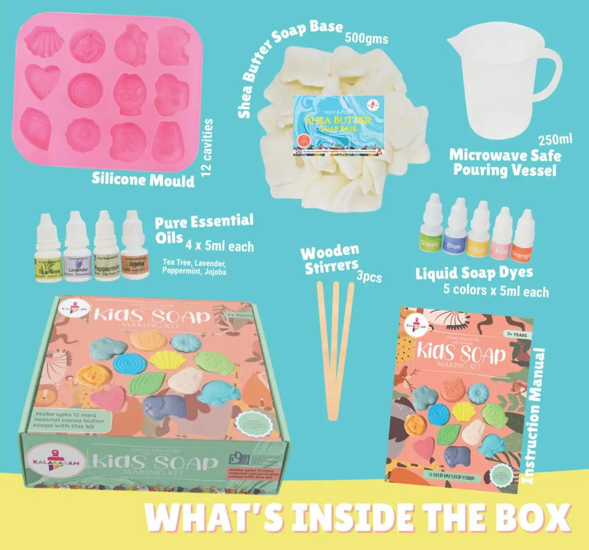 Buy Kalakaram Kids Soap Making Kit, 7Y+ Online | Hamleys India