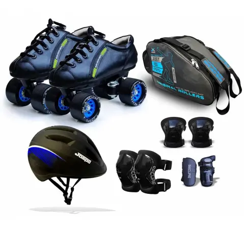 Buy Jaspo Hail Stone Pro Outdoor Wheel Shoe Skate Combo, UK5, 24.5, 11 to 12 Years Online ...