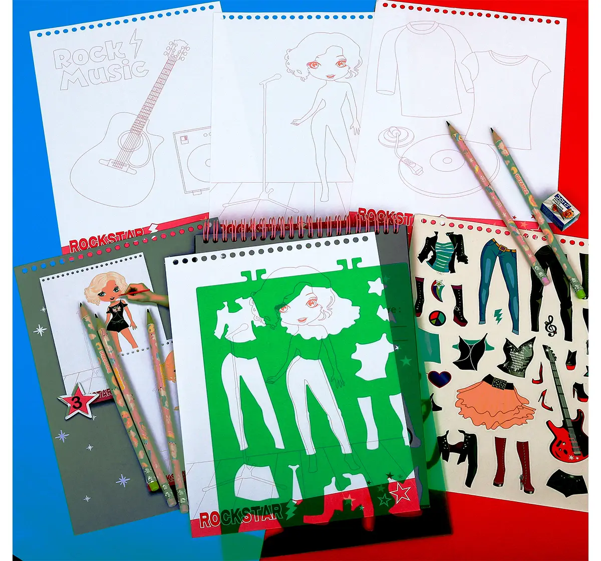 Buy Striders Rockstar Glam Activity Set Sticker Sheet, 5Y+ Online ...