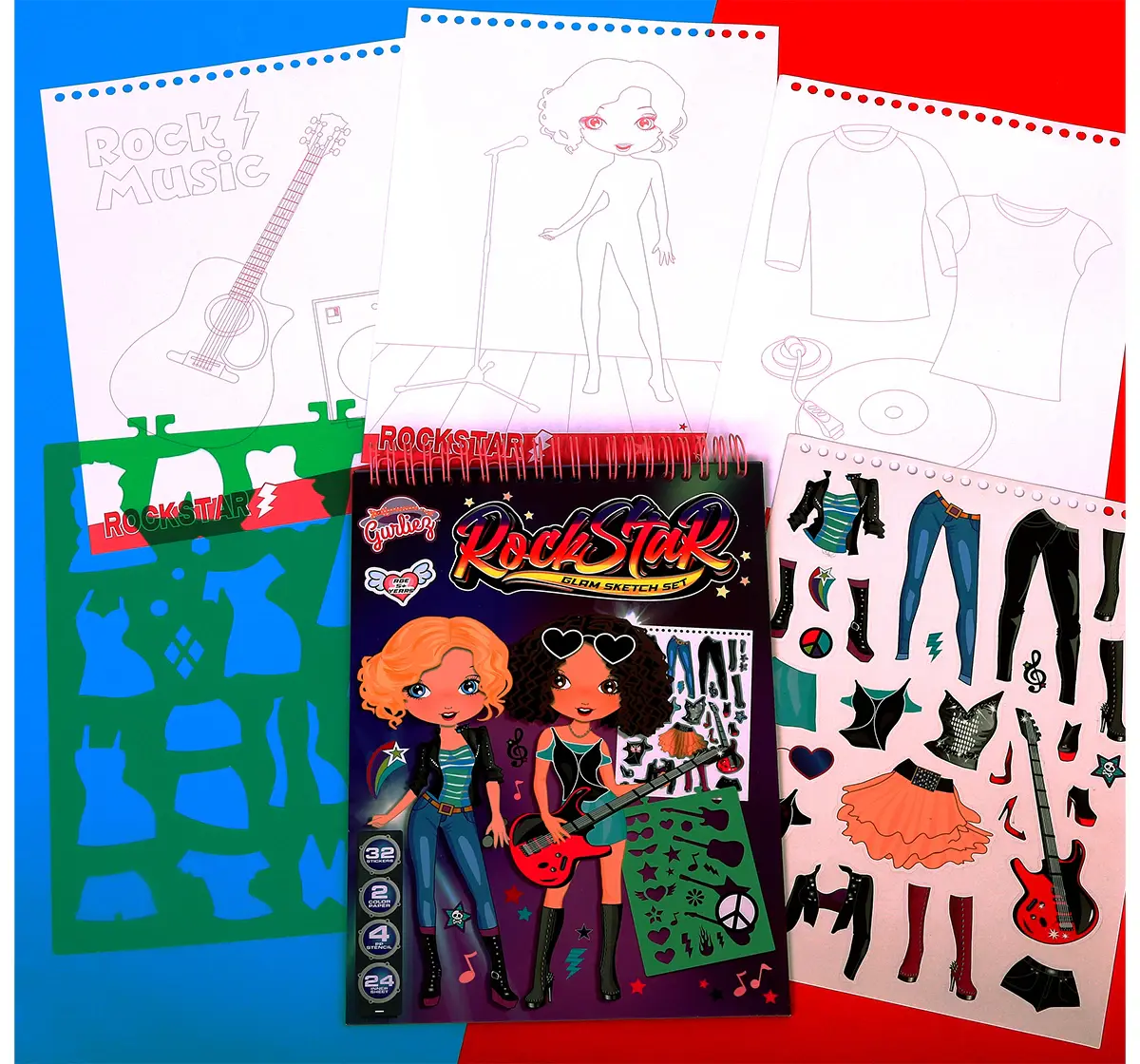 Buy Striders Rockstar Glam Activity Set Sticker Sheet, 5Y+ Online ...