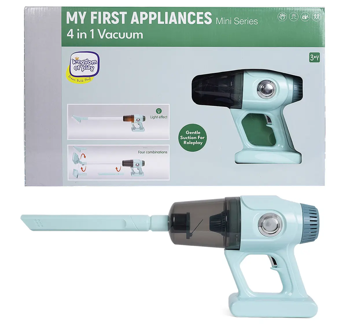 Buy Kingdom Of Play My First Appliances 4 in 1 Vacuum Cleaner, 3Y ...