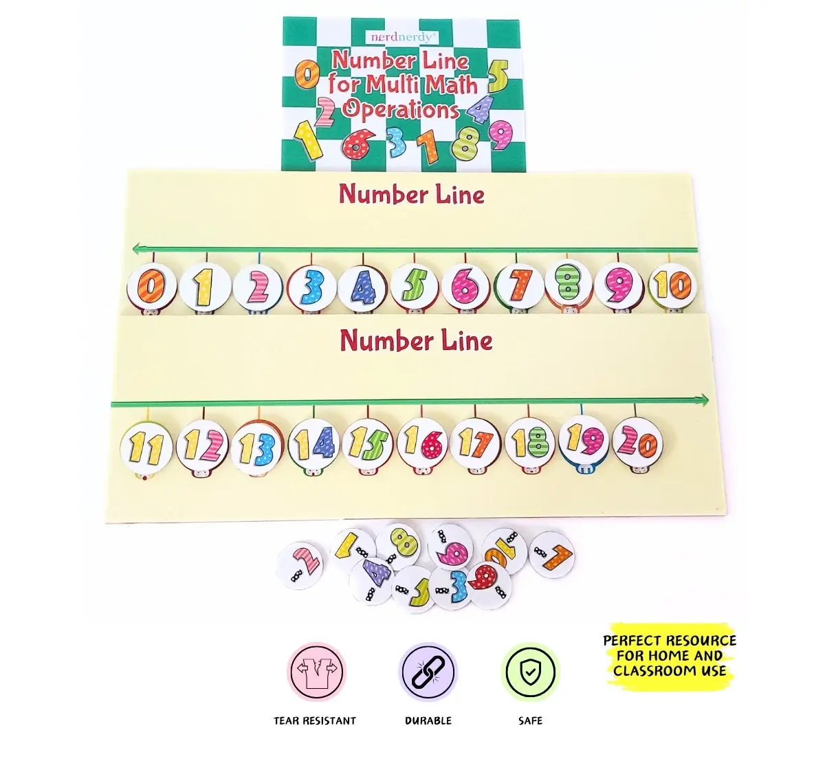Buy NerdNerdy Numberline, 6Y+, Teaching Learning Material for home and ...