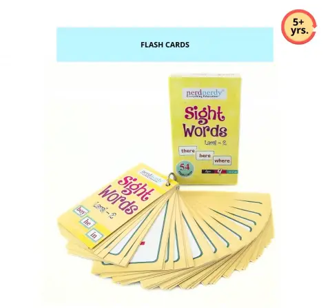 Buy Nerdnerdy English Sight Words Flash Cards Level-2 Online | Hamleys ...