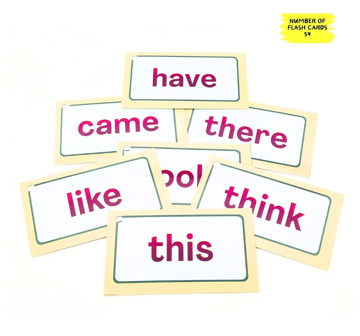 Buy Nerdnerdy English Sight Words Flash Cards Level-2 Online | Hamleys ...