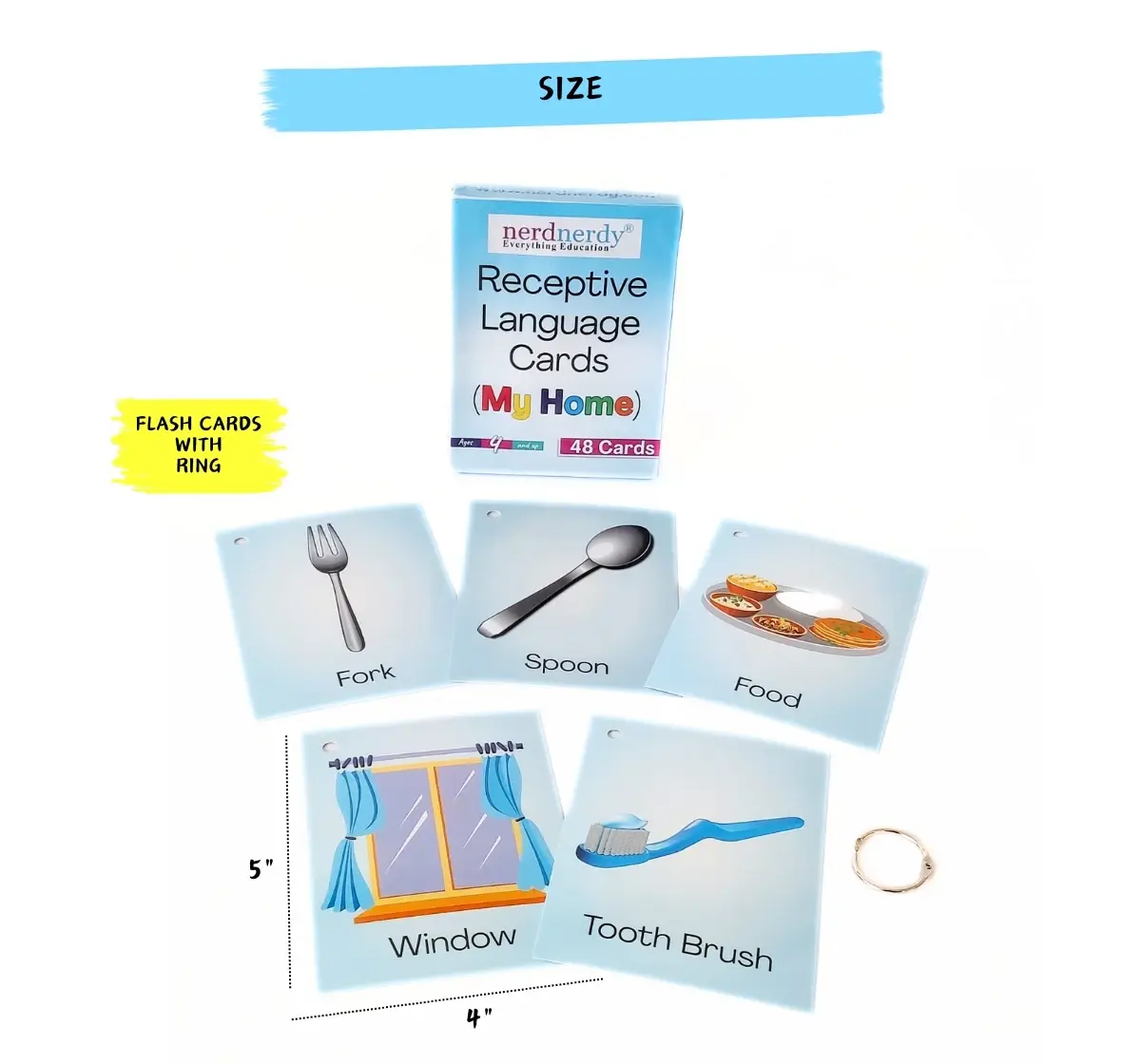 Buy NerdNerdy Receptive Language cards- Level 1, Vocabulary of objects ...