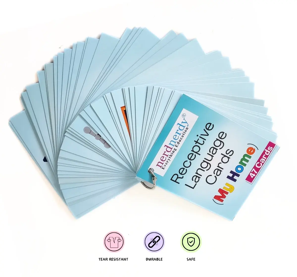 Buy NerdNerdy Receptive Language cards- Level 1, Vocabulary of objects ...