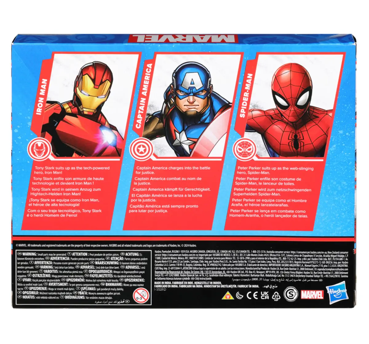 Buy Marvel 6-Inch (15 CM) Iron Man, Captain America and Spider-Man ...