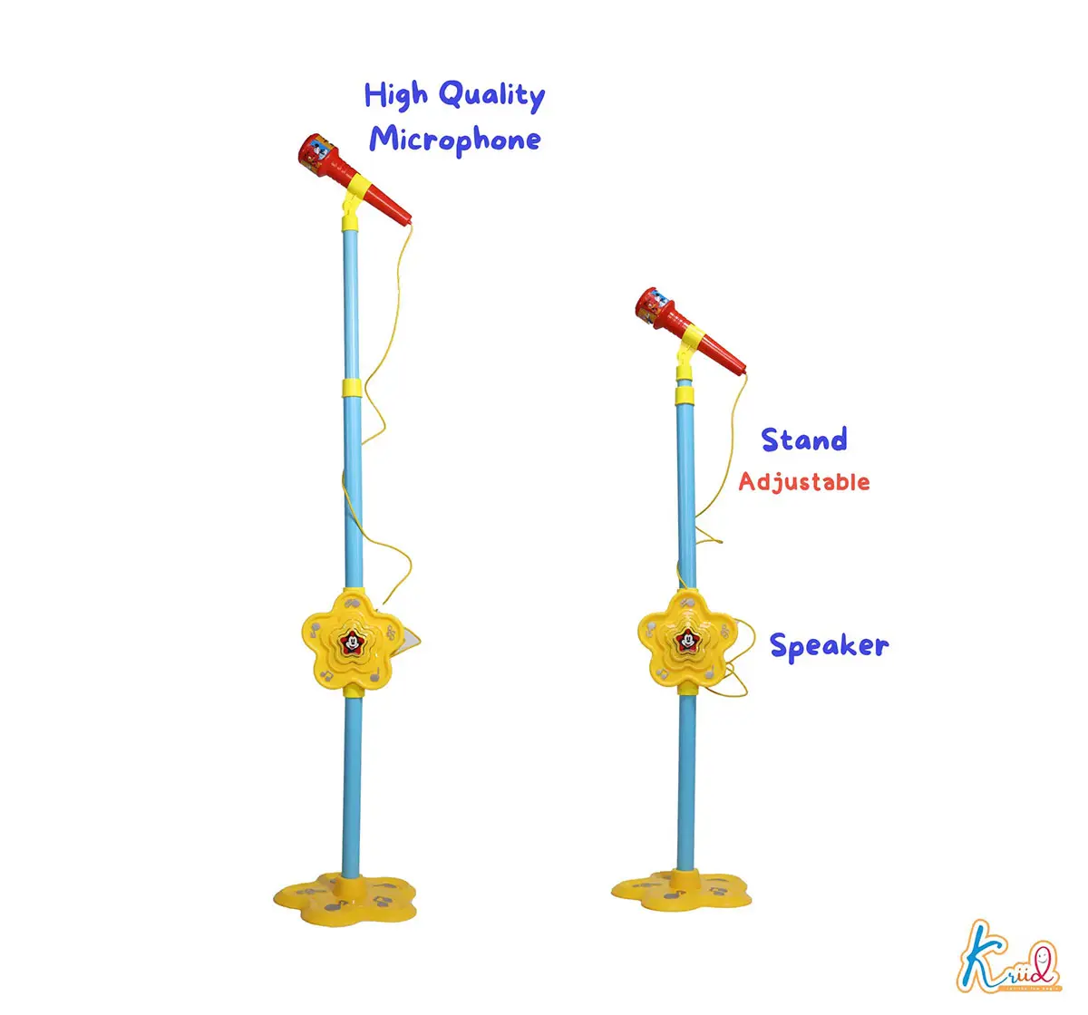 Buy Kriiddaank Mickey Mouse Microphone Karaoke Set, 3Y+, Multicolour ...
