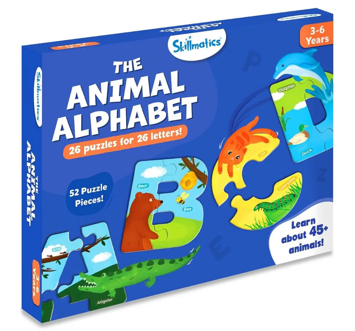 Buy Skillmatics The Animal Alphabet Jigsaw Puzzle, Assorted, 3 Years+ ...