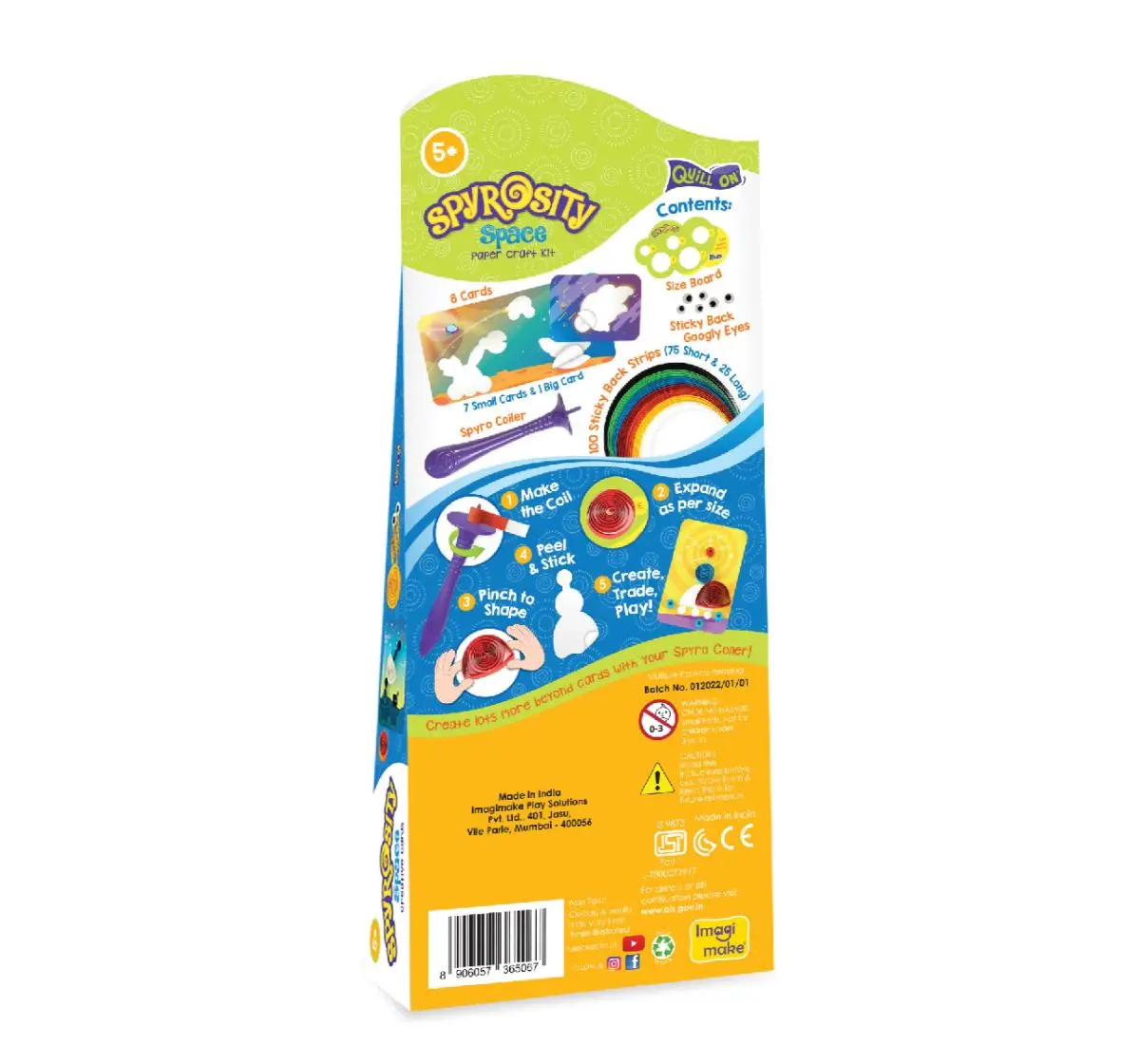 Buy Imagimake Spyrosity Space Creative Cards SS17, 5Y+ Online | Hamleys ...