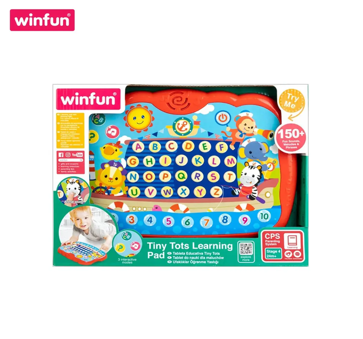 Buy Winfun Tiny Tots Learning Pad, 24M+ Online | Hamleys India