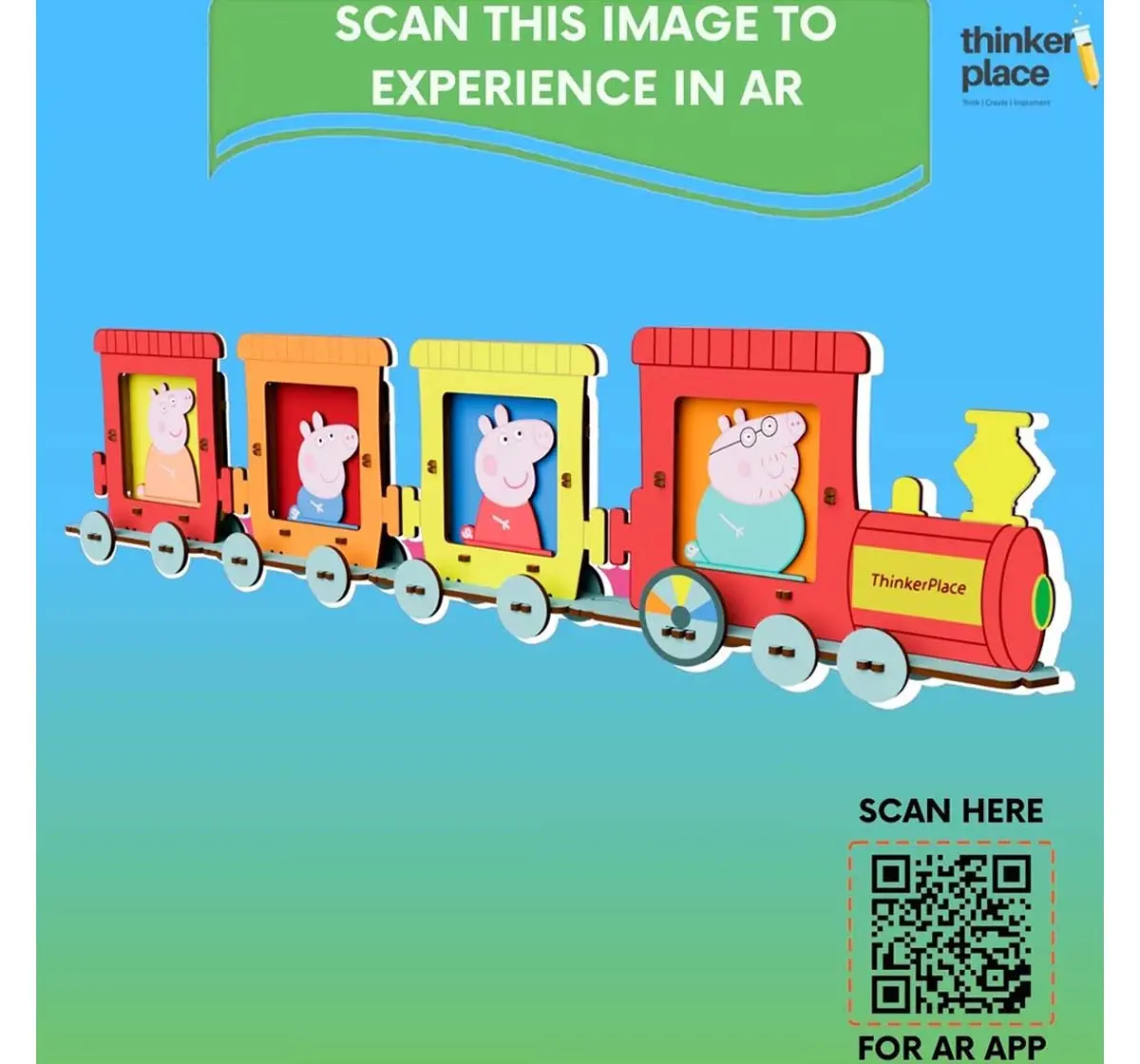 Buy Thinkerplace DIY Peppa Pig Mini Train Photo Frame, Educational Toys, 3Y+ Online | Hamleys India