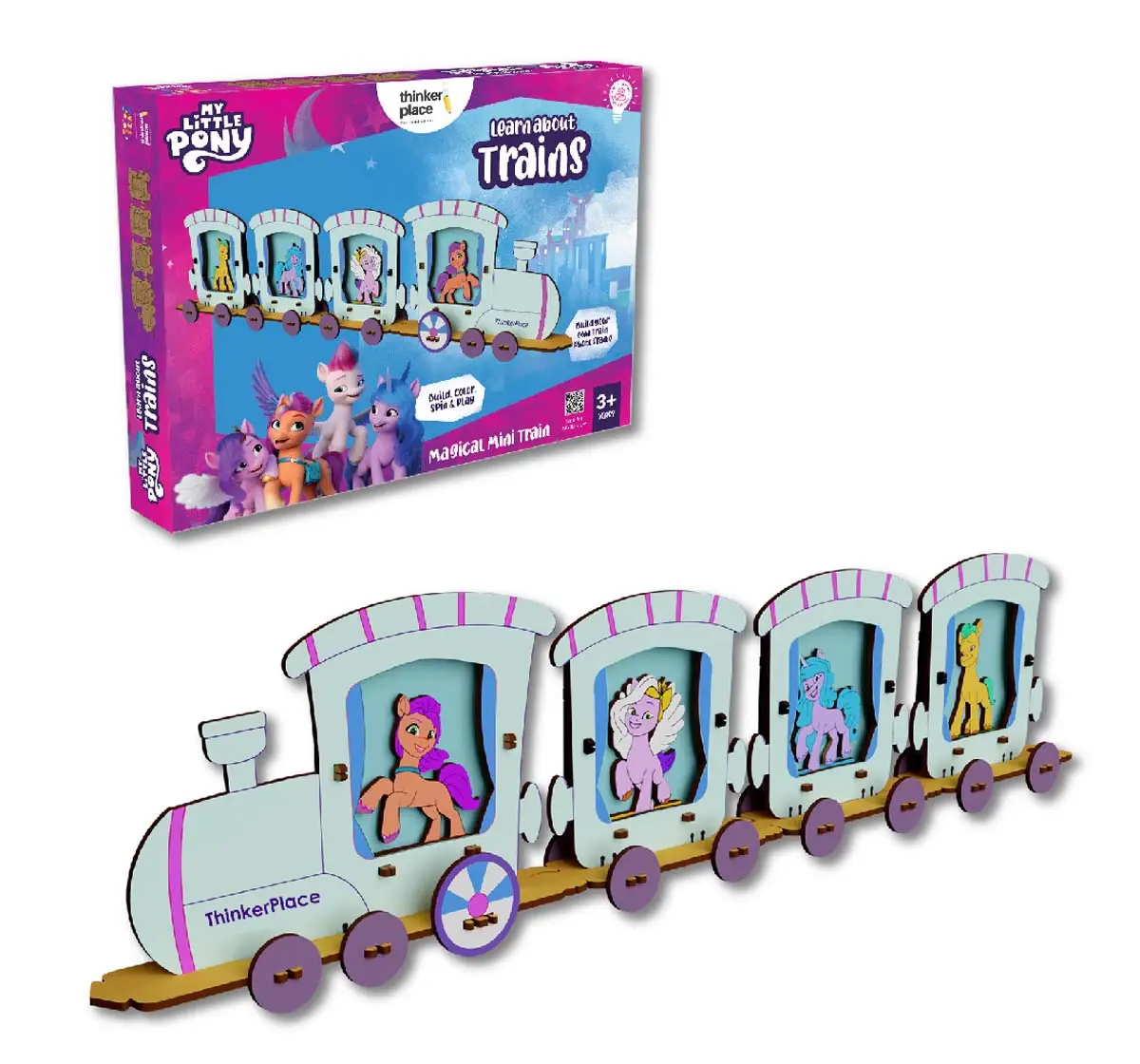 Buy Thinkerplace DIY My Little Pony Mini Train Photo Frame, Educational ...