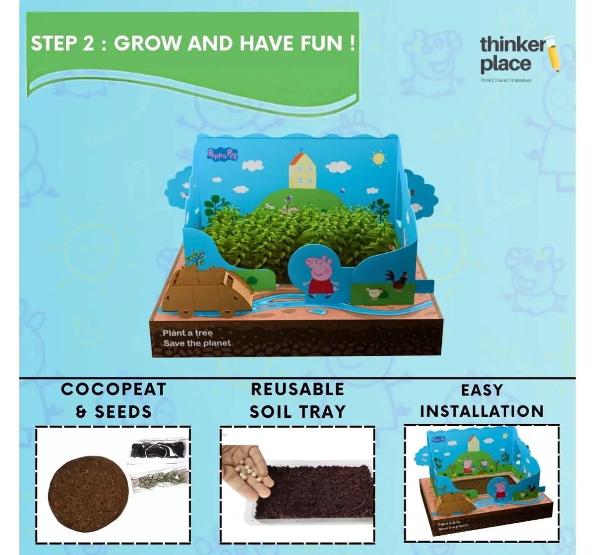 Buy Thinkerplace DIY Peppa Pig Farm Sprinkler Irrigation Kit ...
