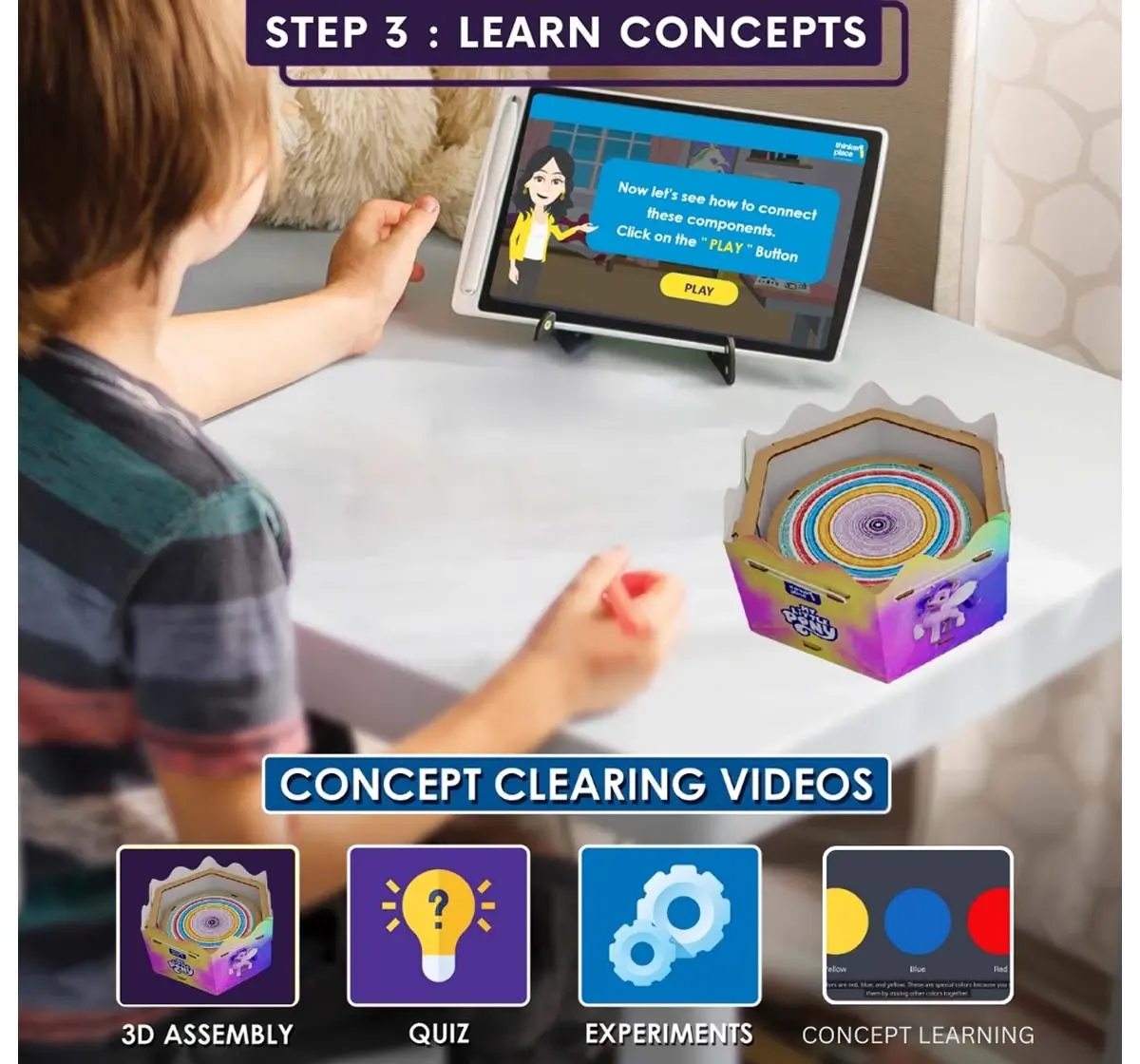 Buy Thinkerplace DIY My Little Pony Spin Art Machine & Drawbot ...