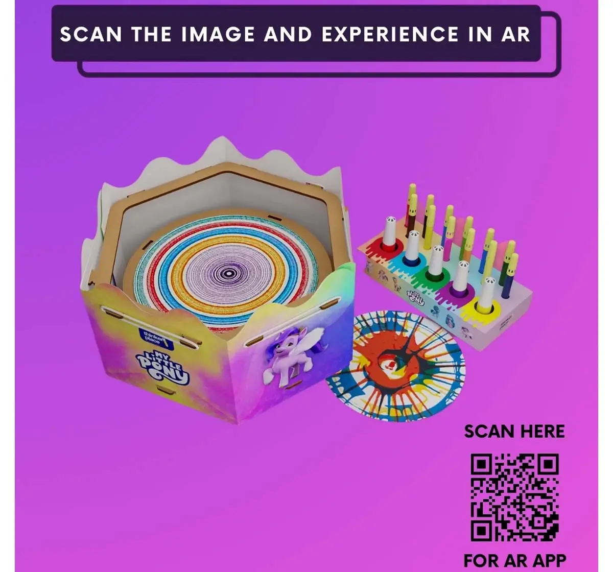 Buy Thinkerplace DIY My Little Pony Spin Art Machine & Drawbot ...