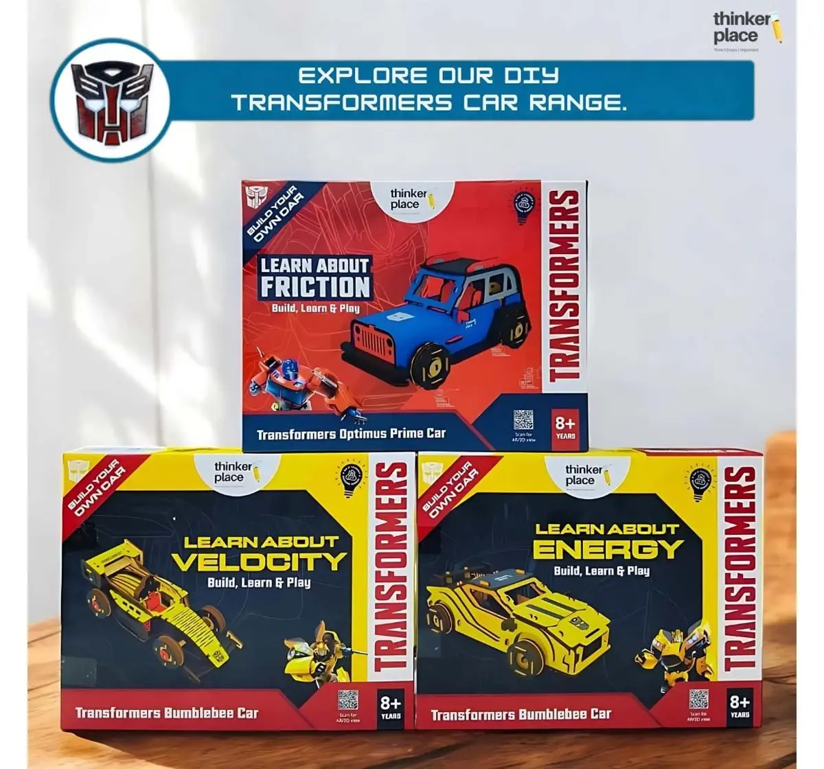 Buy Thinkerplace DIY Transformers Optimus Prime Car, Educational Toys, 8Y+ Online | Hamleys India