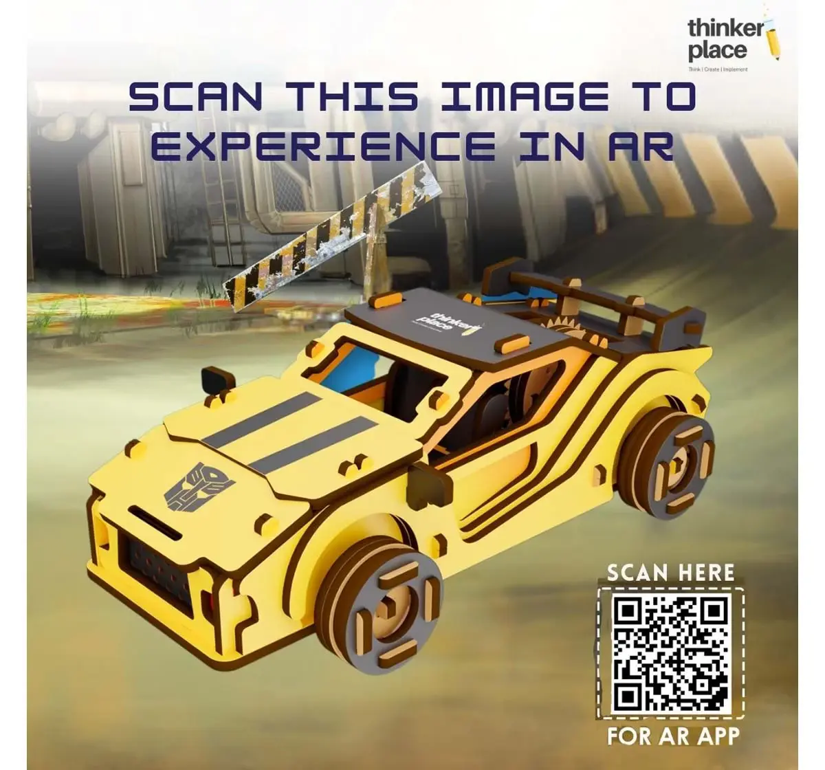 Buy Thinkerplace DIY Transformers Bumblebee Car, Educational Toys, 8Y+ Online | Hamleys India