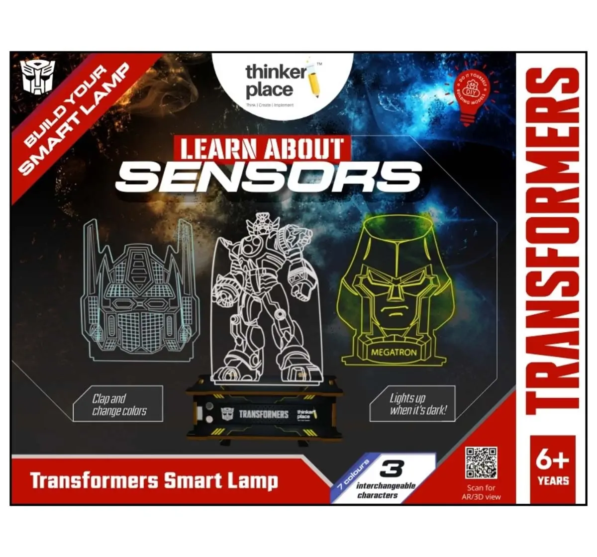 Buy Thinkerplace DIY Transformers Smart Lamp, Educational Toys, 6Y ...