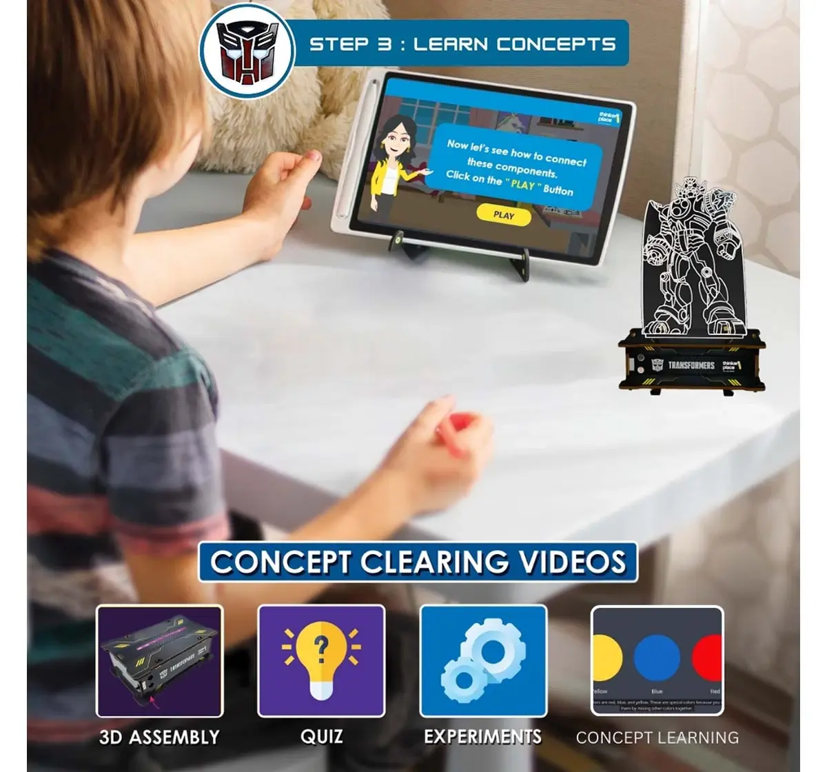 Buy Thinkerplace DIY Transformers Smart Lamp, Educational Toys, 6Y ...