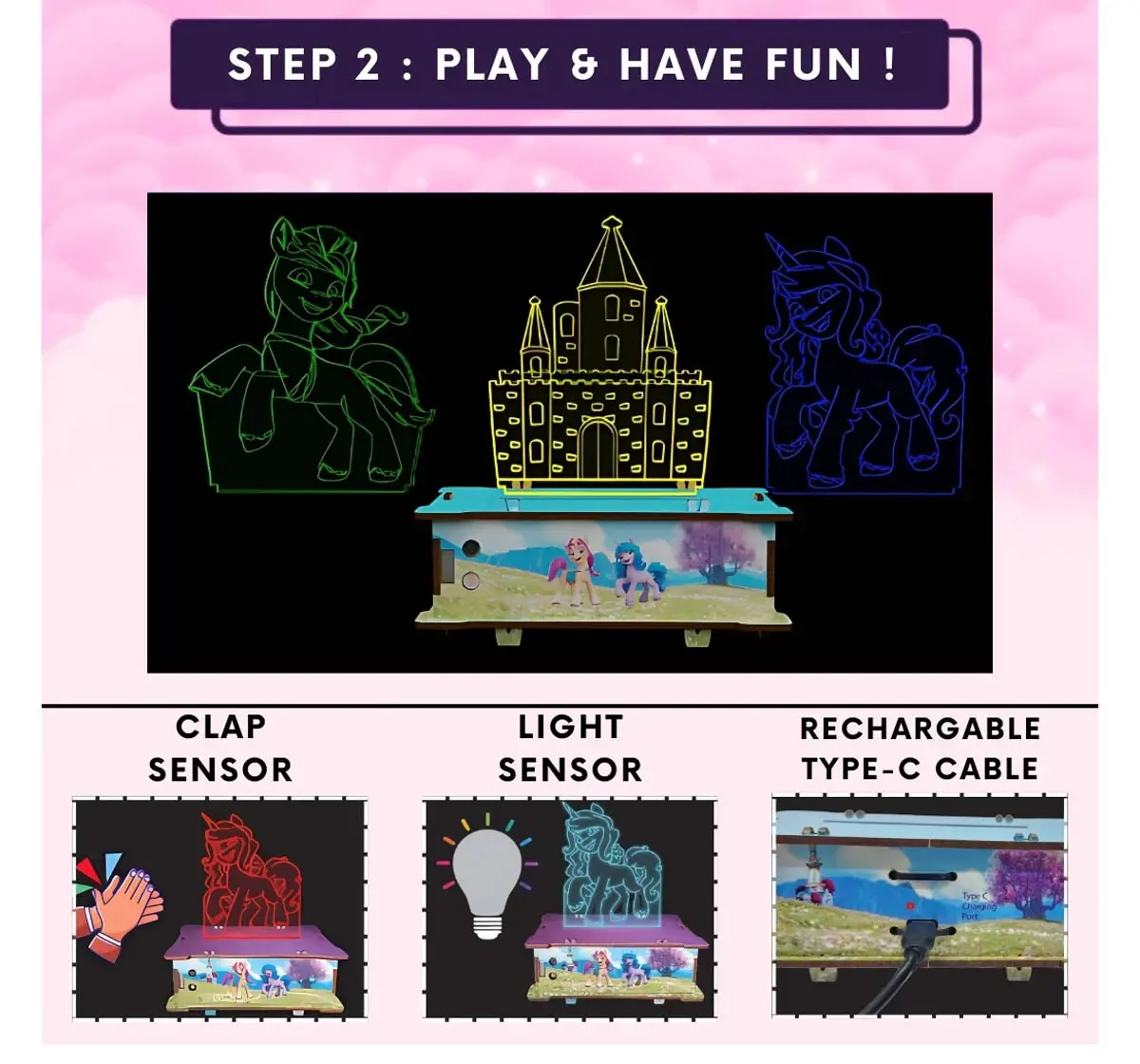 Buy Thinkerplace DIY My Little Pony Smart Lamp, Educational Toys, 6Y ...