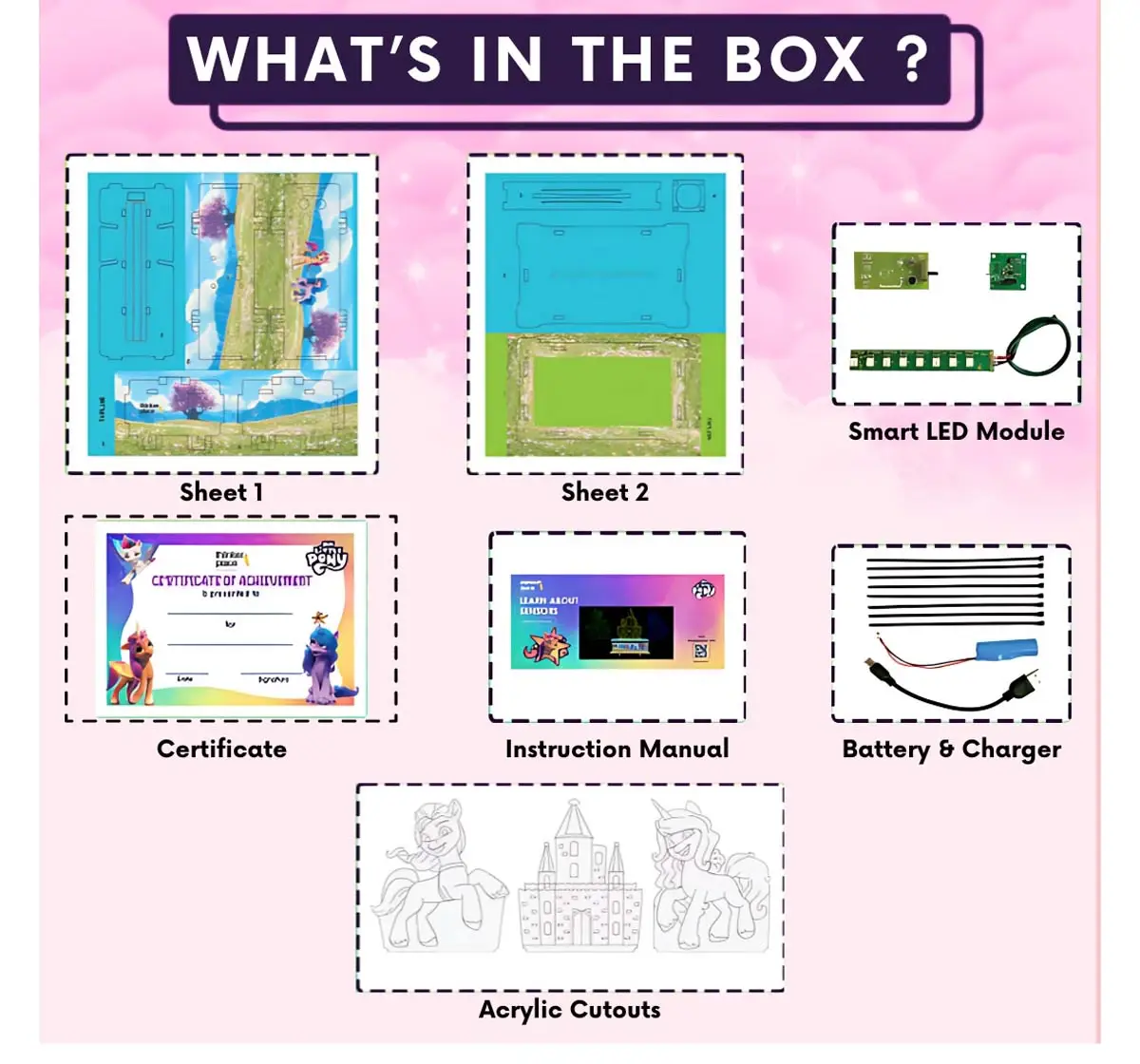 Buy Thinkerplace DIY My Little Pony Smart Lamp, Educational Toys, 6Y ...