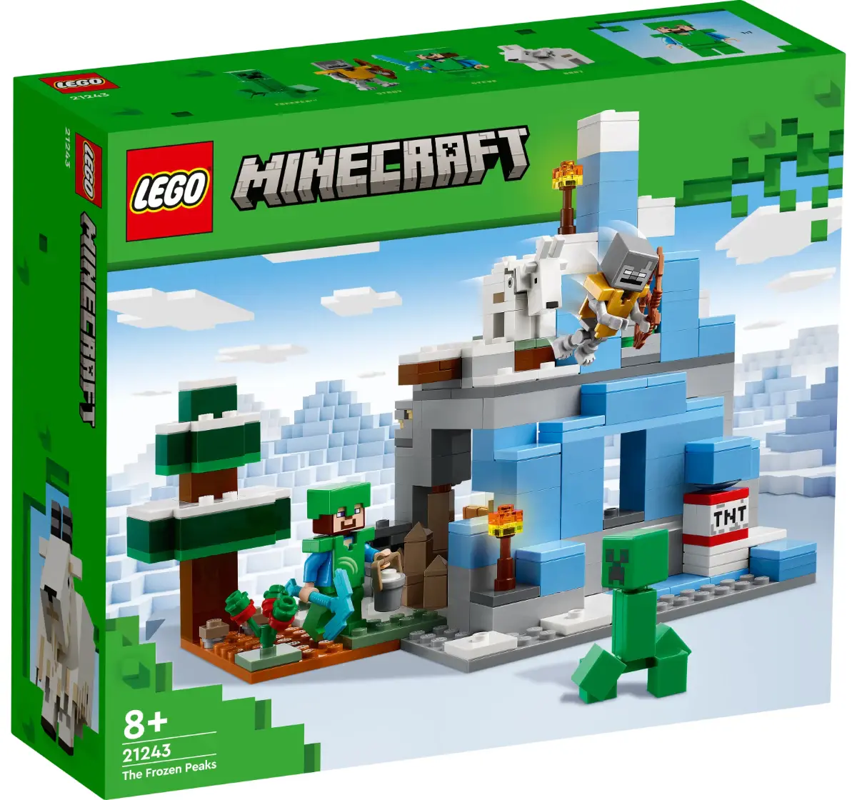 Buy LEGO Minecraft The Frozen Peaks 21243 Building Toy Set (304 Pieces ...