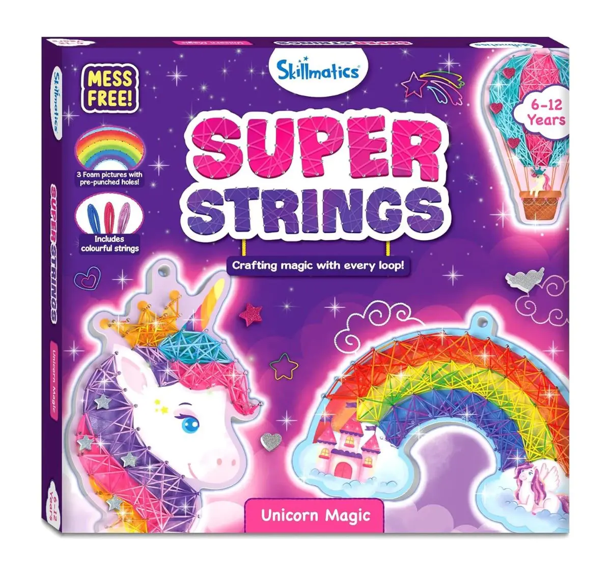 Buy Skillmatics Super Strings: Unicorn Magic, Mess-Free String Art, 6Y ...