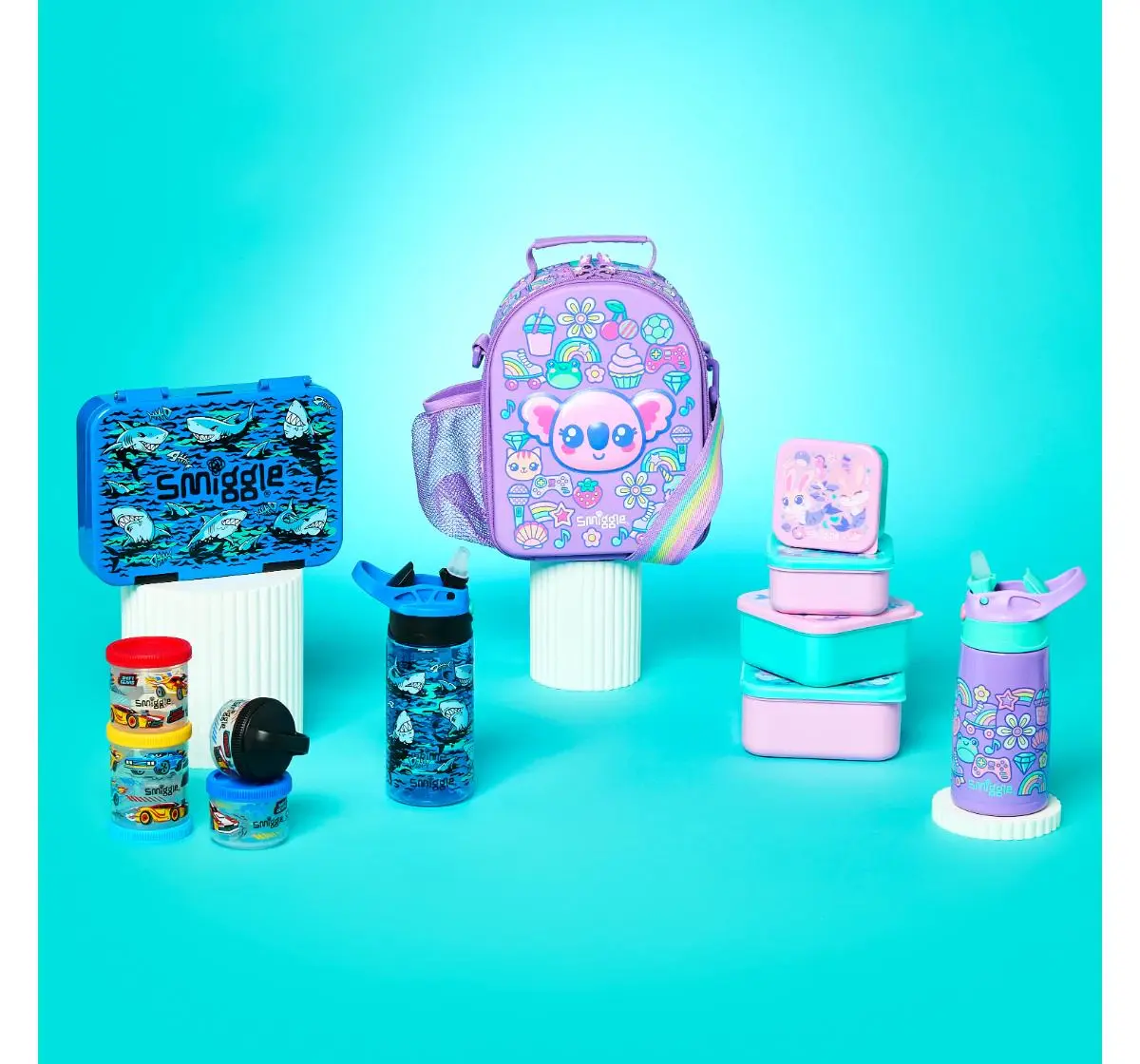 Buy Smiggles Curious Collection 4 Snack Stackable Containers, 3Y ...