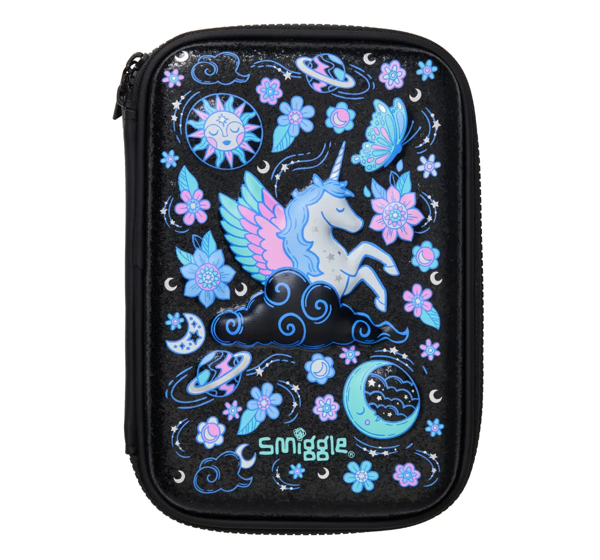Buy Smiggle Super Charge Collection Hardtop Pencil Case 3Y+, Black Mix ...