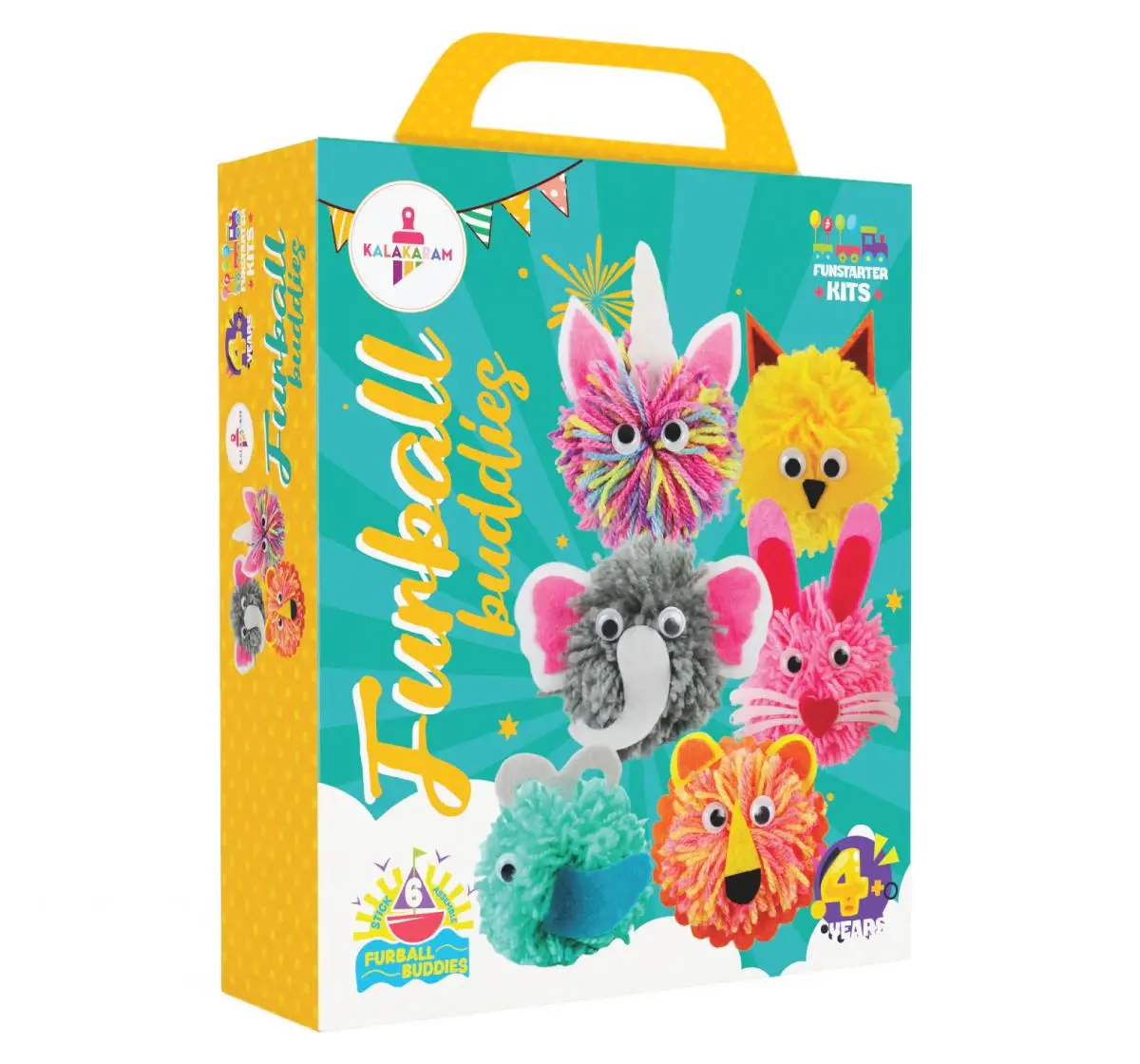 Buy Kalakaram Furball Buddies DIY Kits 4Y+, Multicolor Online | Hamleys ...