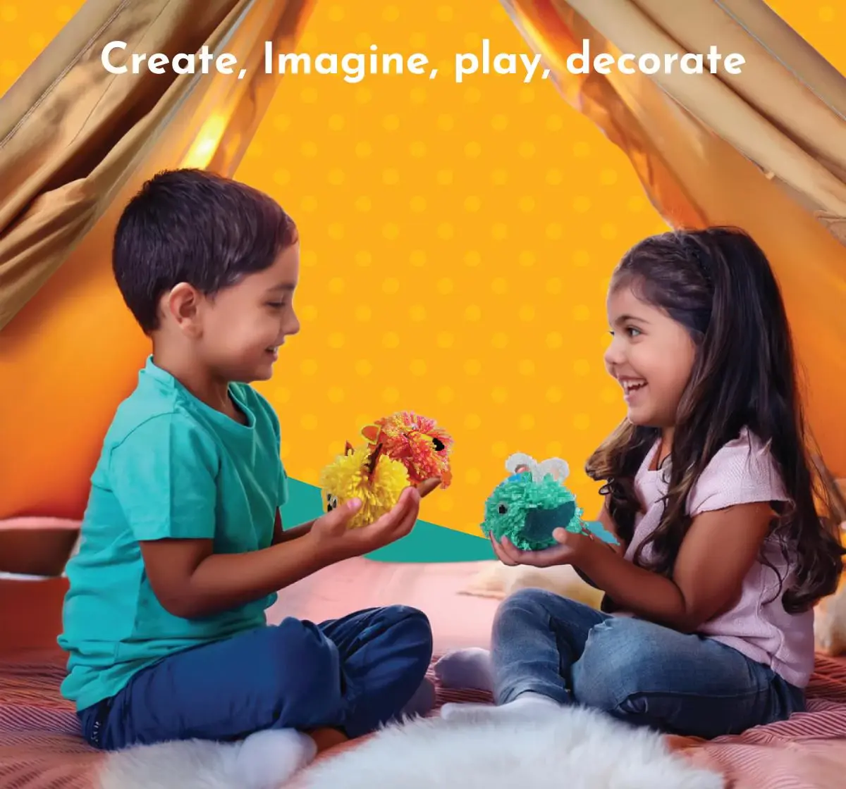 Buy Kalakaram Furball Buddies DIY Kits 4Y+, Multicolor Online | Hamleys ...