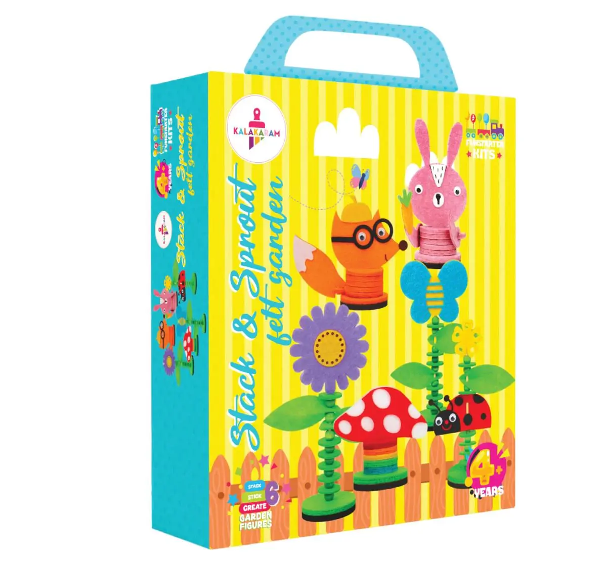 Buy Kalakaram Stack And Sprout Felt Garden DIY Kits 4Y+, Multicolor ...