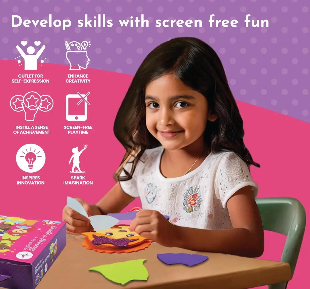 Buy Kalakaram Create Your Own Princess DIY Kits 4Y+, Multicolor Online ...
