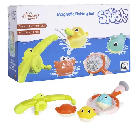 Buy Hamleys Magnetic Fishing Set, Bath and Water Toy, 3Y+ Online ...