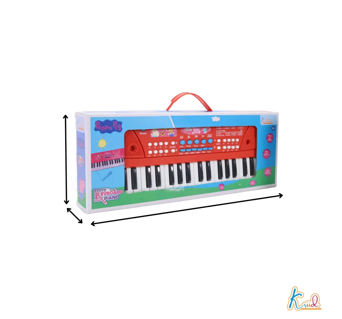 Buy Kriiddaank Peppa Keyboard Piano 400, Musical Toy, Musical ...