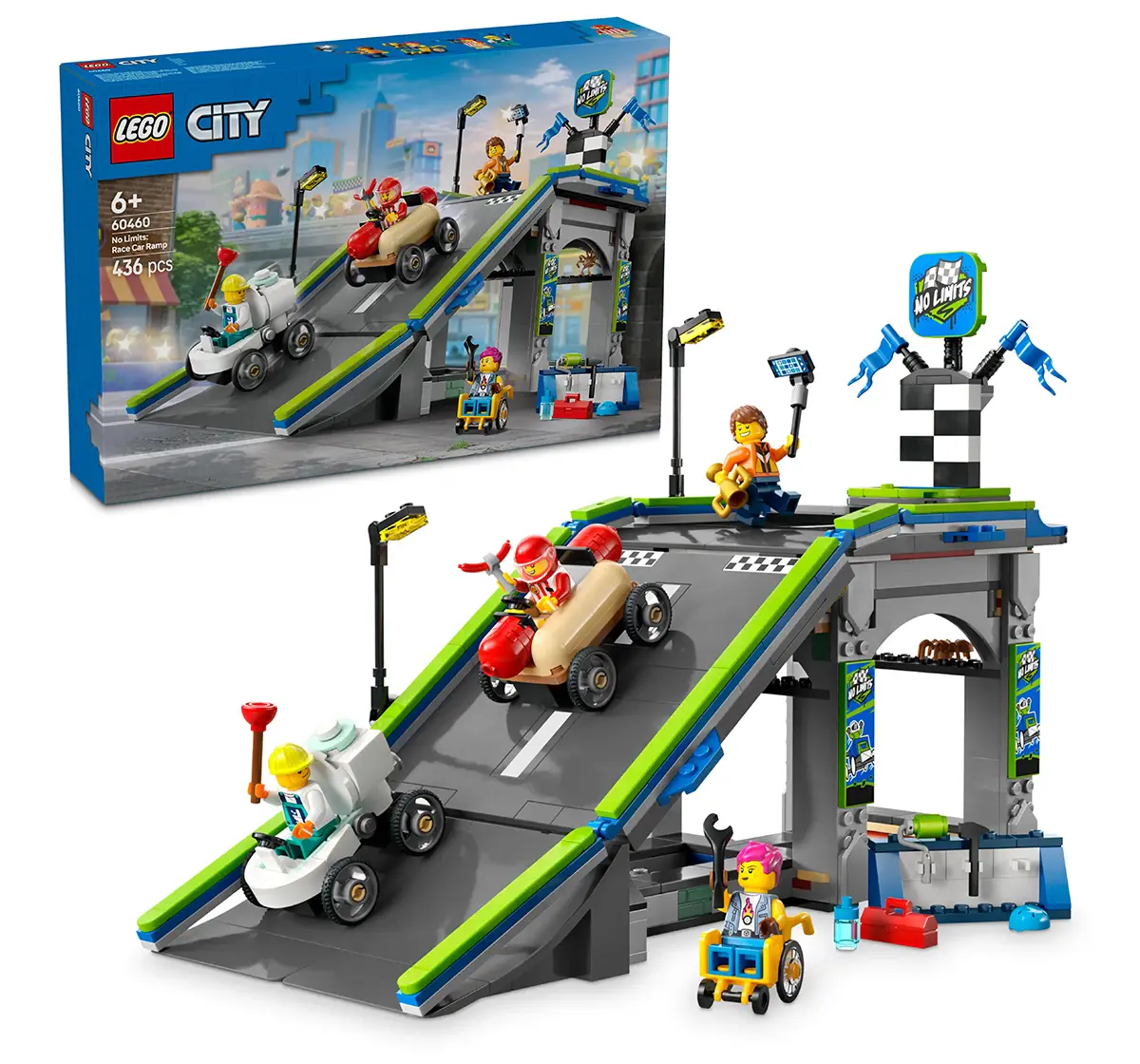 Buy LEGO City No Limits: Race Car Ramp Track Toy Soapbox-Racing Set ...
