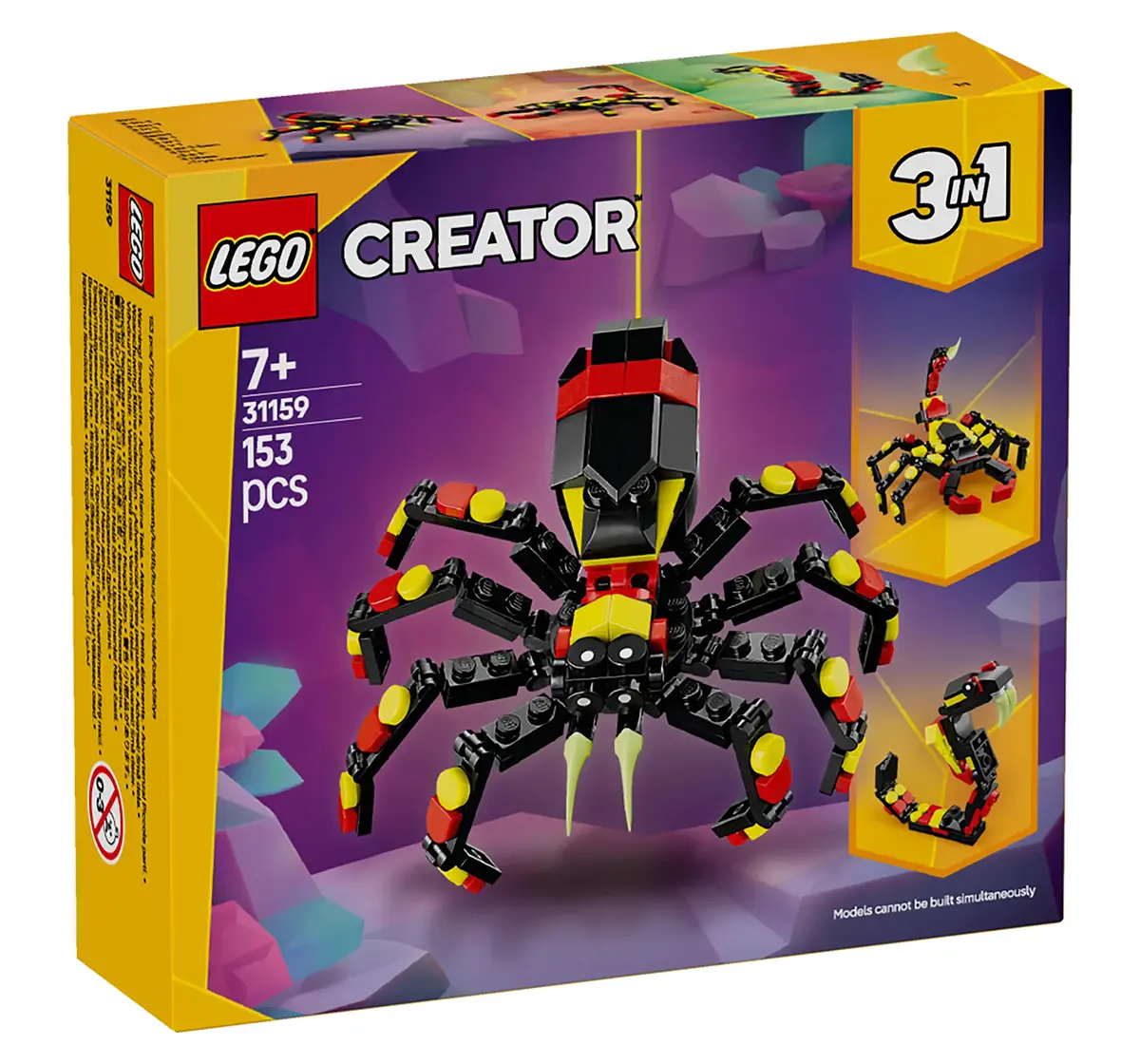 Buy LEGO Creator 3 in 1 Wild Animals: Surprising Spider Toy Playset ...