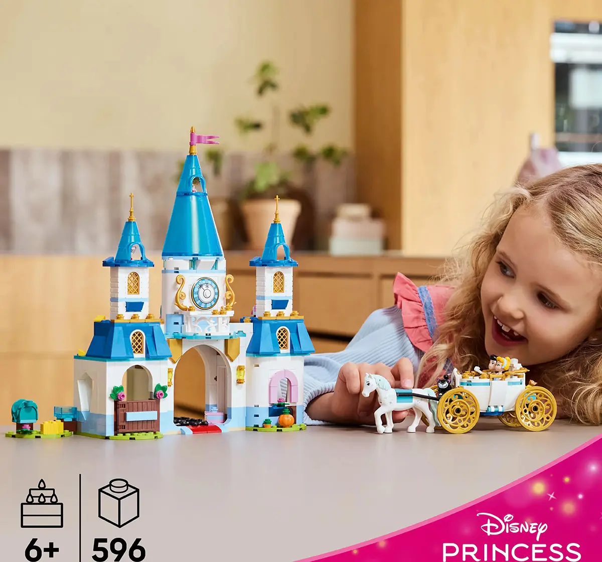 Buy LEGO Disney Princess Cinderella's Castle & Horse Carriage Building ...