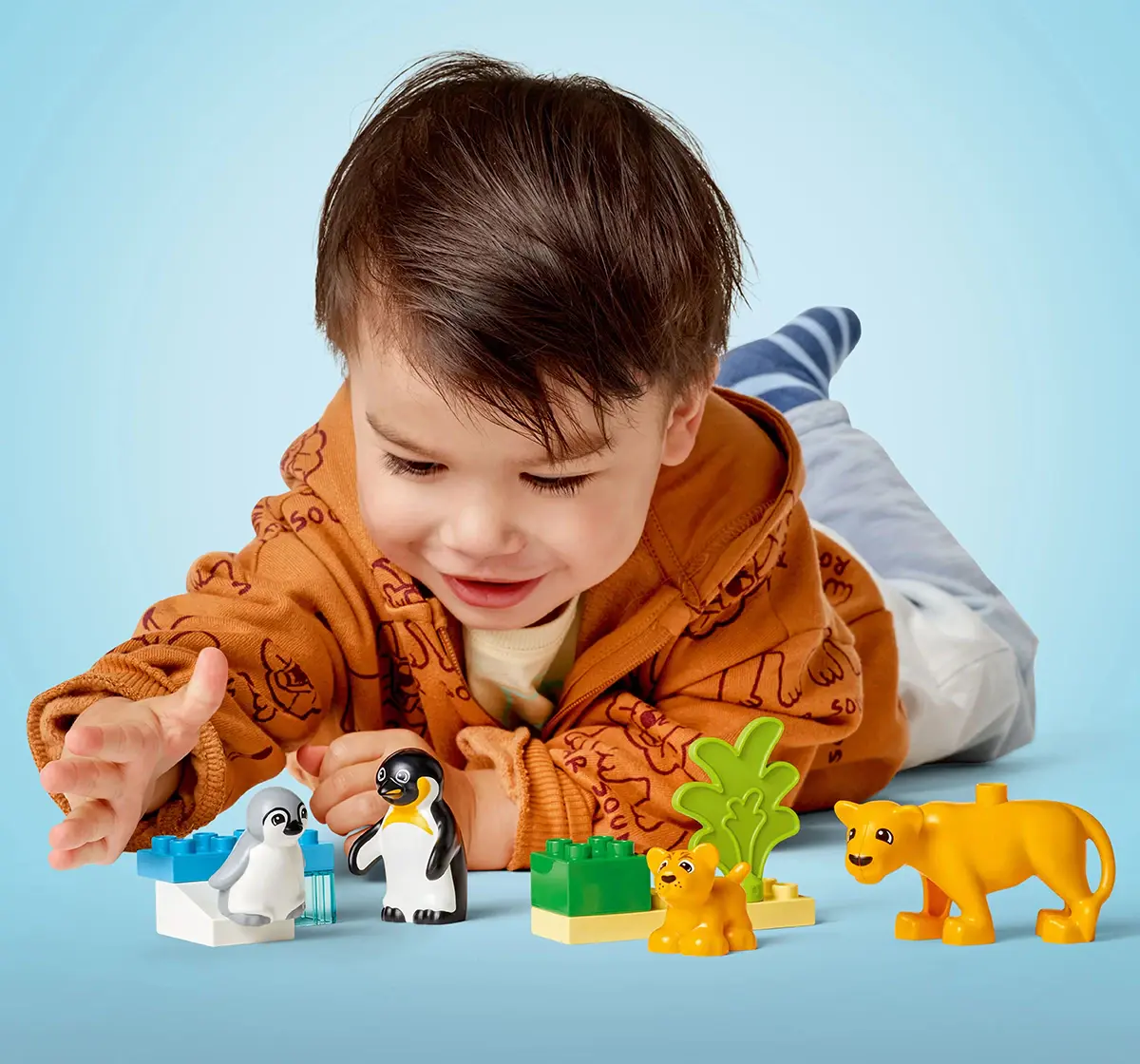Buy LEGO Duplo Town Wild Animal Families: Penguins & Lions Imagination ...