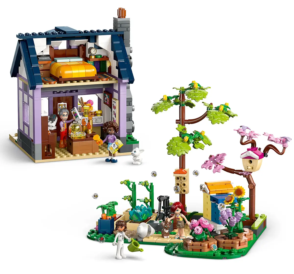 Buy LEGO Friends Beekeepers’ House And Flower Garden Building Kit 42669 ...