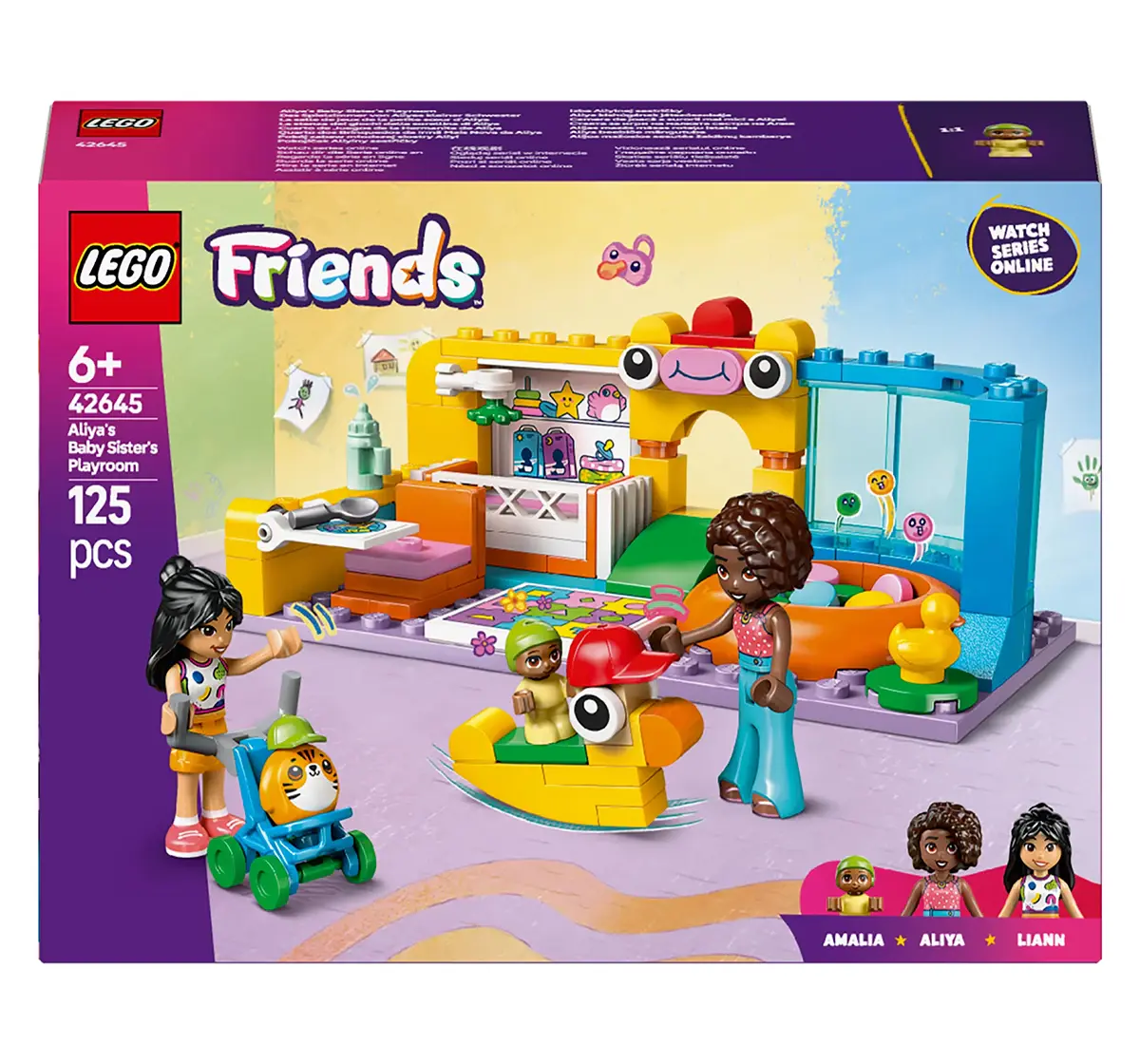 Buy LEGO Friends Aliya's Baby Sister's Playroom Pretend-Play Building ...
