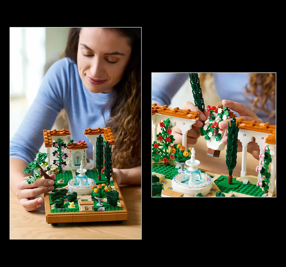 Buy LEGO Icons Fountain Garden Home And Office Decor, Building Set for ...