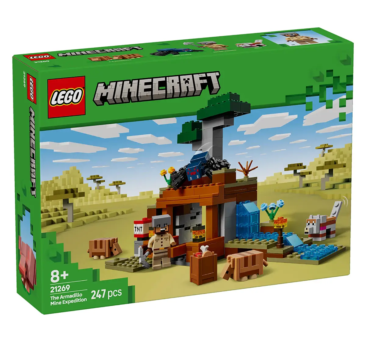 Buy LEGO Minecraft The Armadillo Mine Expedition Video Game Figure ...