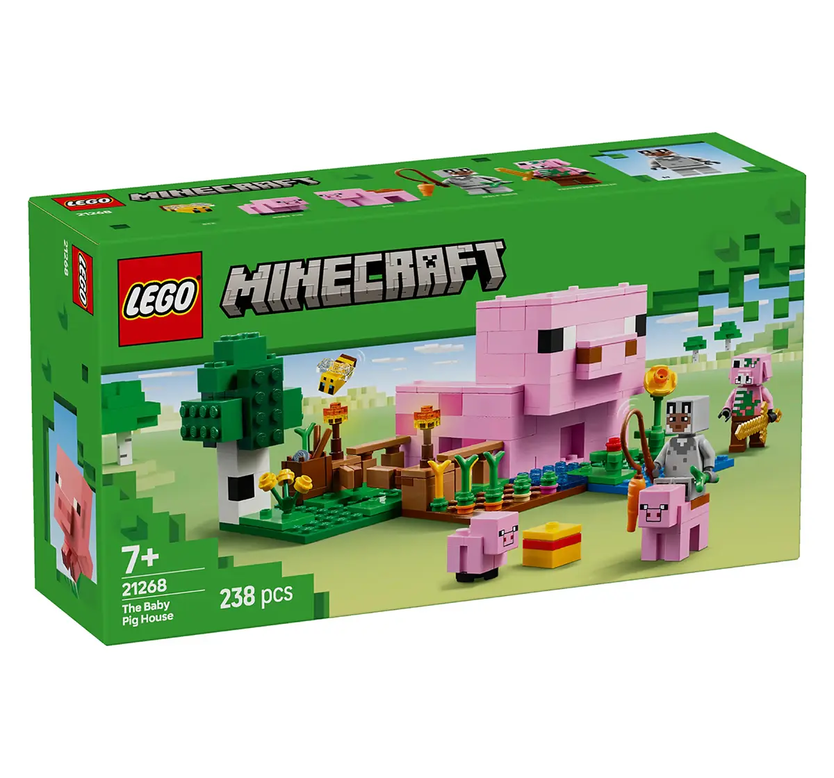 Buy LEGO Minecraft The Baby Pig House Gamer Building Toy Animal Set for ...
