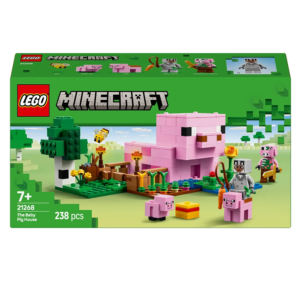Buy LEGO Minecraft The Baby Pig House Gamer Building Toy Animal Set for ...
