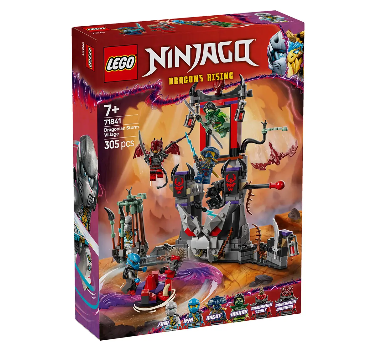 Buy LEGO Ninjago Dragonian Storm Village Battle Arena Toy Playset 71841 ...