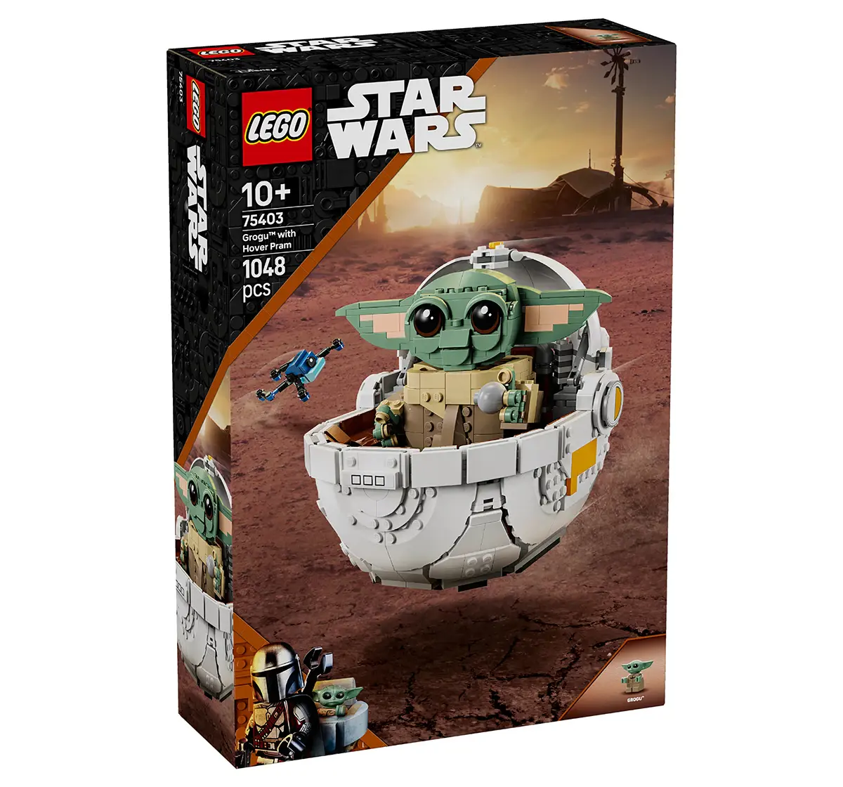 Buy LEGO Star Wars: The Mandalorian Grogu With Hover Pram, Buildable ...
