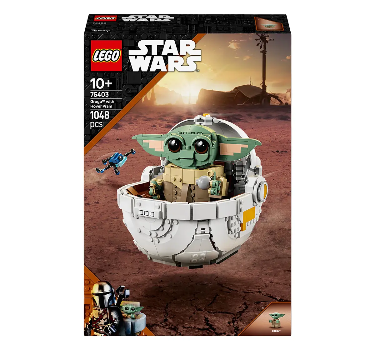 Buy LEGO Star Wars: The Mandalorian Grogu With Hover Pram, Buildable ...